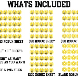 Roblox Printable Robux Coins, Pretend Play, Easter Egg Filler, Robux ...