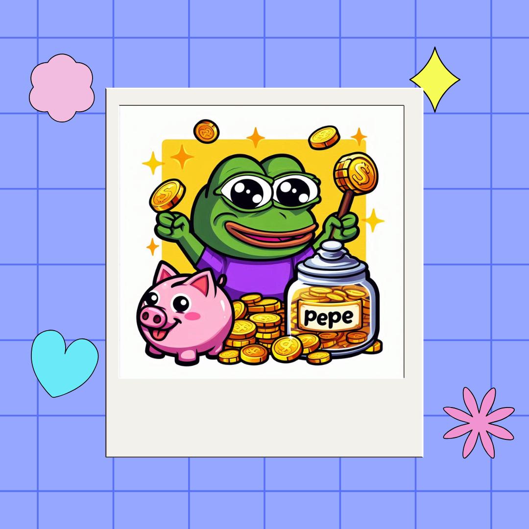 Pepe Piggy Bank Twitch Emote | Cute Coin-saving Pepe Emote for ...