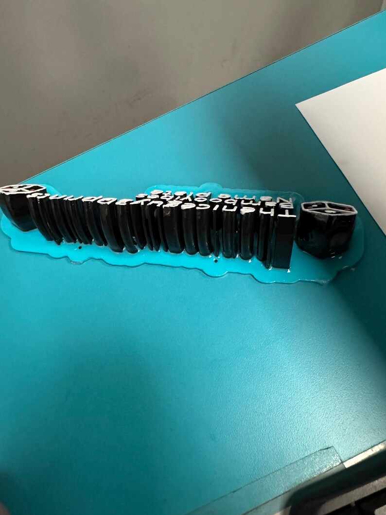 Custom 3D Printed Name Plate With Acrylic Coating - Etsy