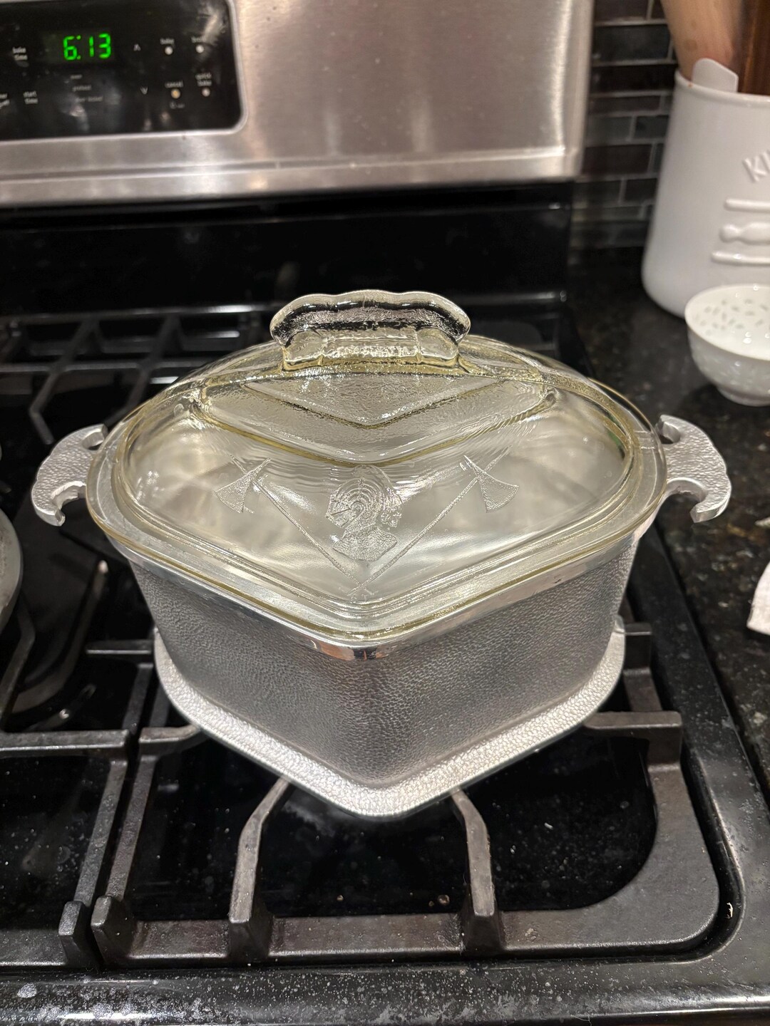 Guardian Service Aluminum Casserole With Glass Lid | Mid Century ...
