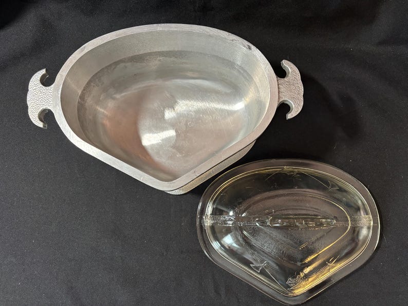 Guardian Service Aluminum Casserole With Glass Lid | Mid Century ...