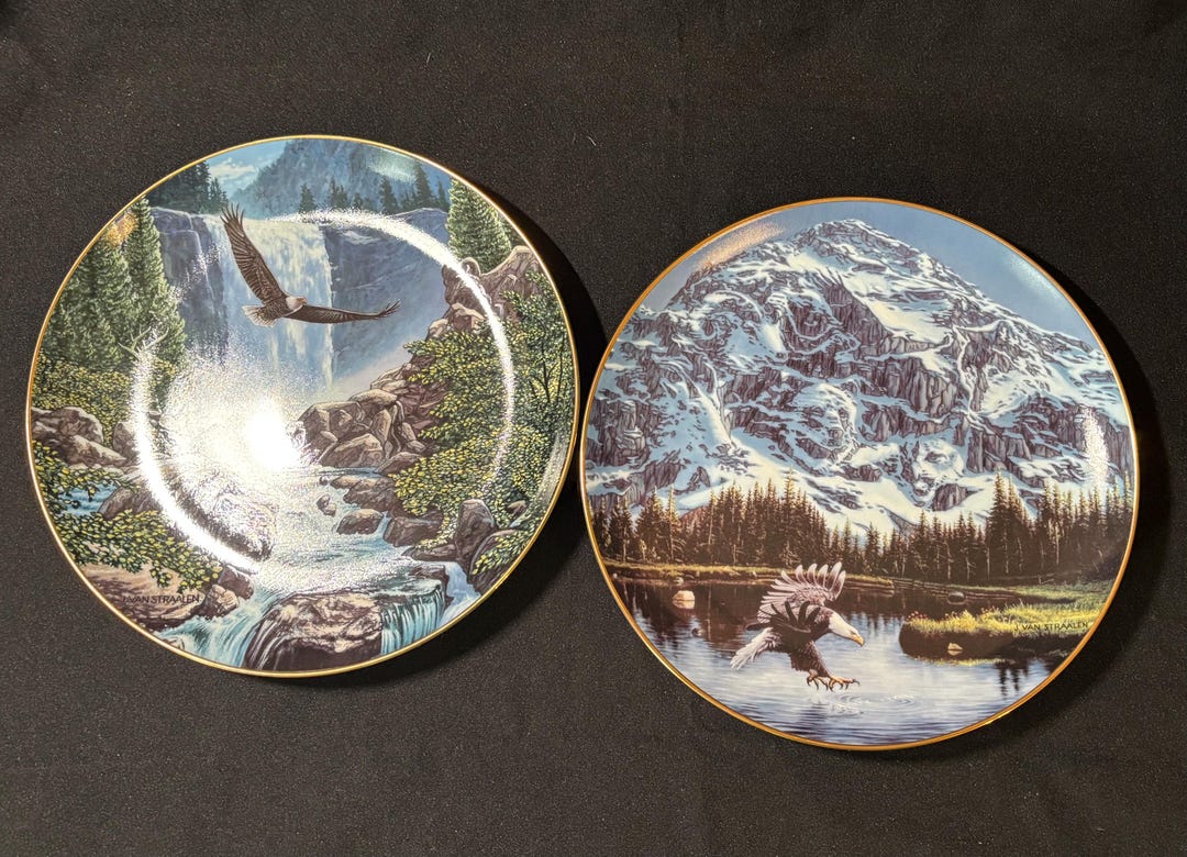 Spirits of the Wild Plates by John Van Straalen | Danbury Mint Vintage ...