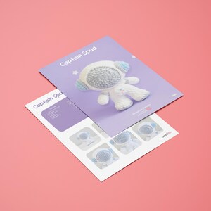 Captain Spud | PDF Amigurumi Pattern | English and Spanish | Astronaut ...