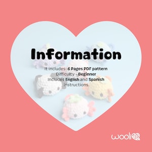 Mini Mochi | PDF Amigurumi Pattern | English and Spanish | Mochi Mini ...