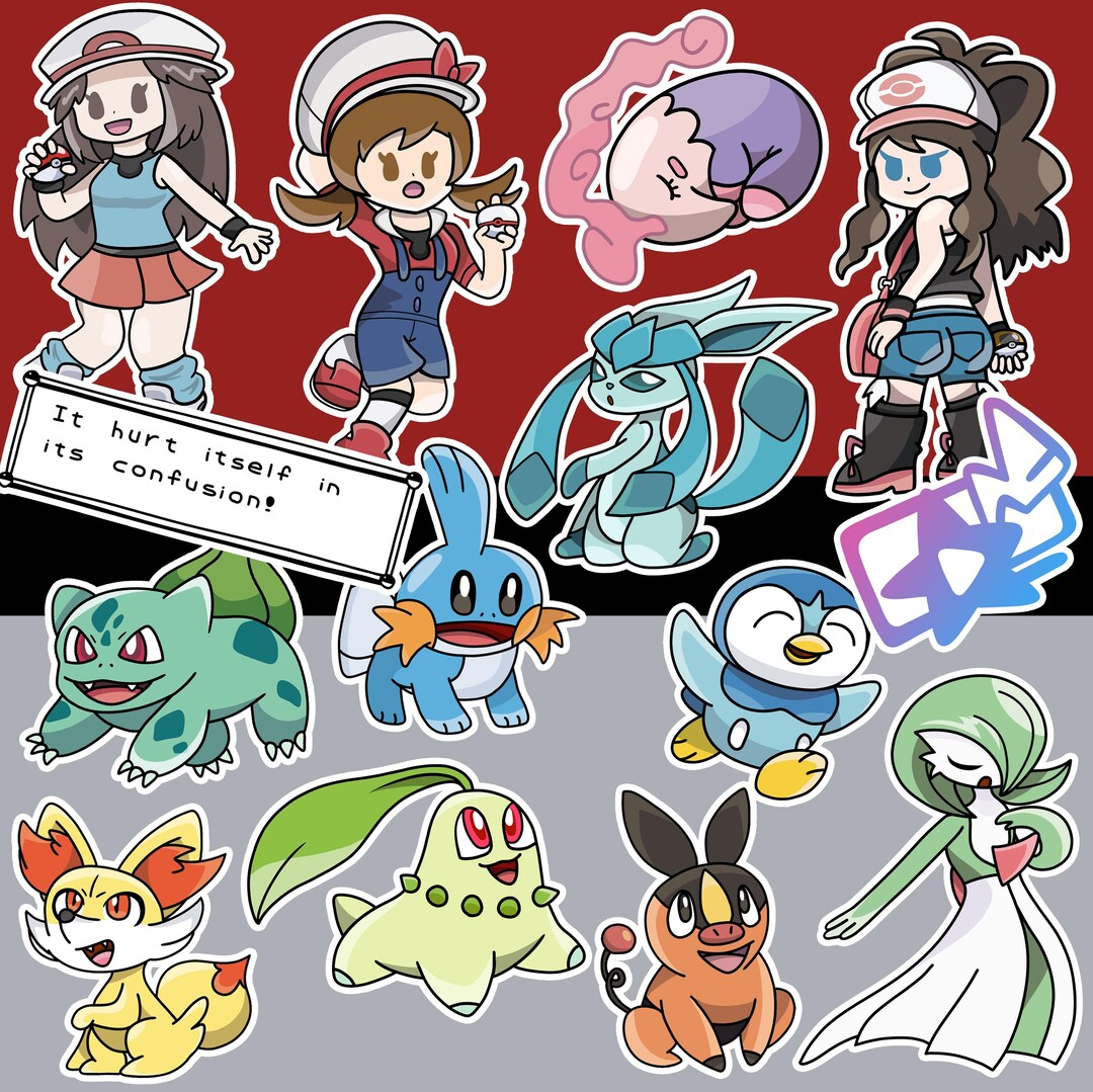 Stickers - Pokémon & Trainers - Etsy