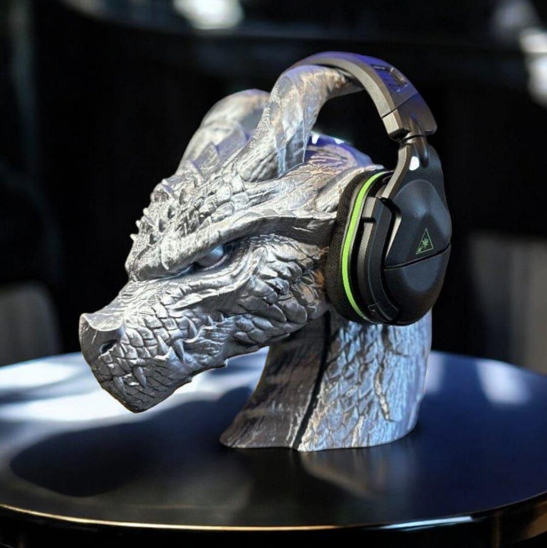 Dragon Headphone Holder STL File, 3D Print Model Planter 3d Print Ready ...