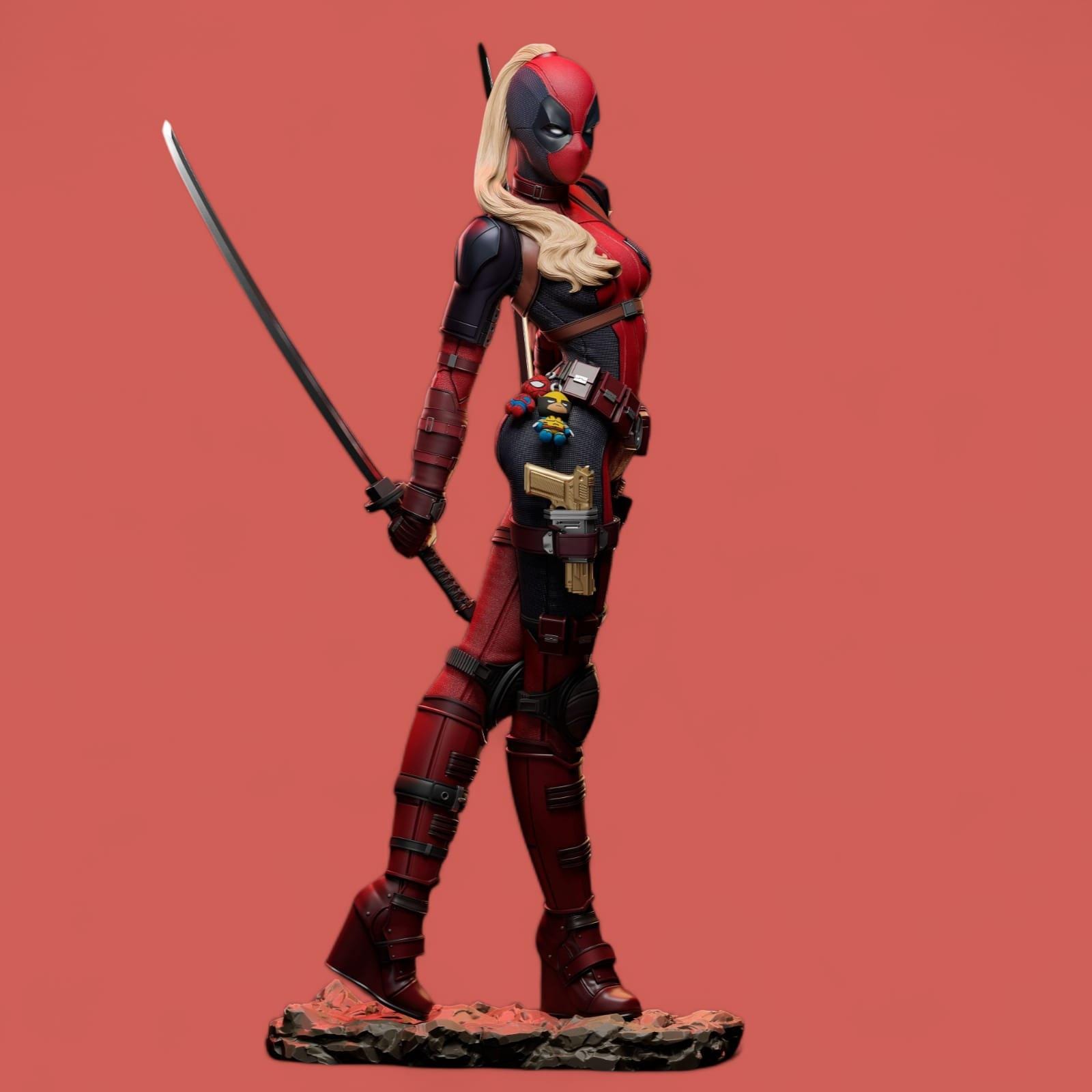 Lady Stl 3D Print Model, Gift Movie Lover Action Figure, 3d Model, FDM ...