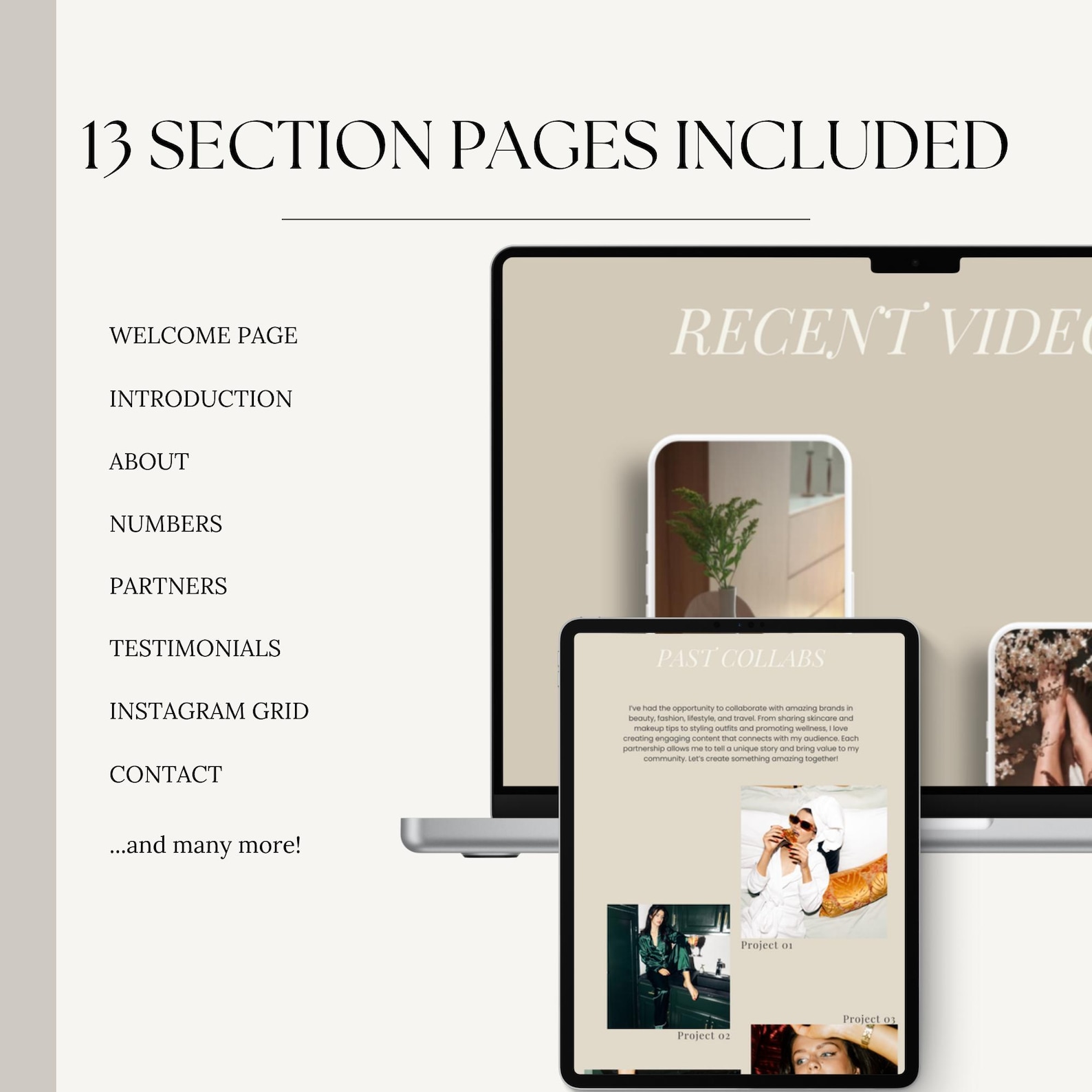 Influencer Media Kit Canva Template | Influencer Media Kit Canva ...