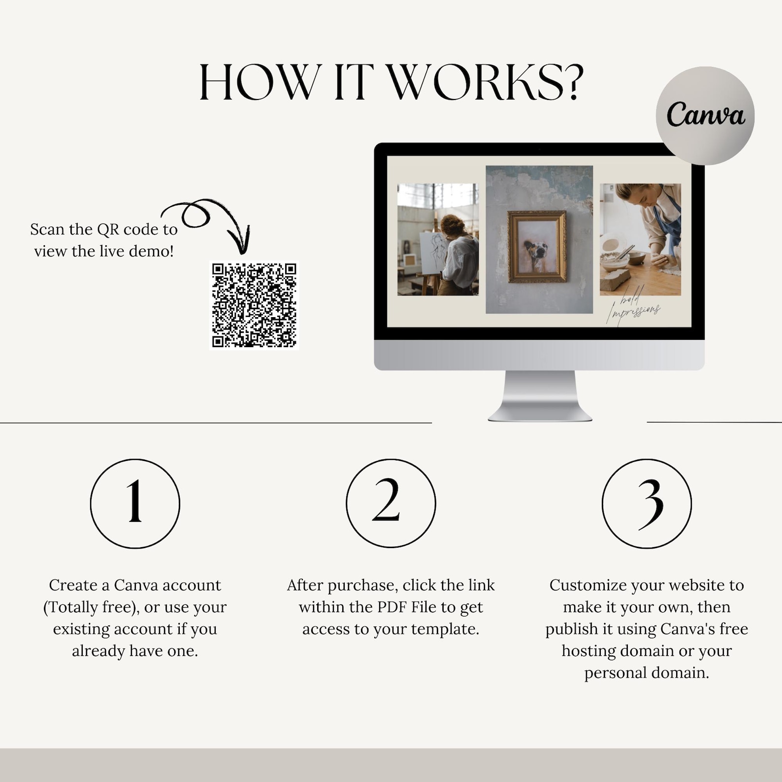 Artist Canva Website Template | Artist Painter Website Template, Artist ...