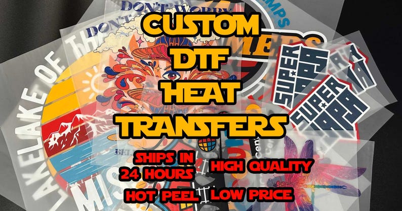 DTF Transfers | Full Color DTF Prints | Custom Heat Transfers Ready for Press | Dtf Gang Sheet ...