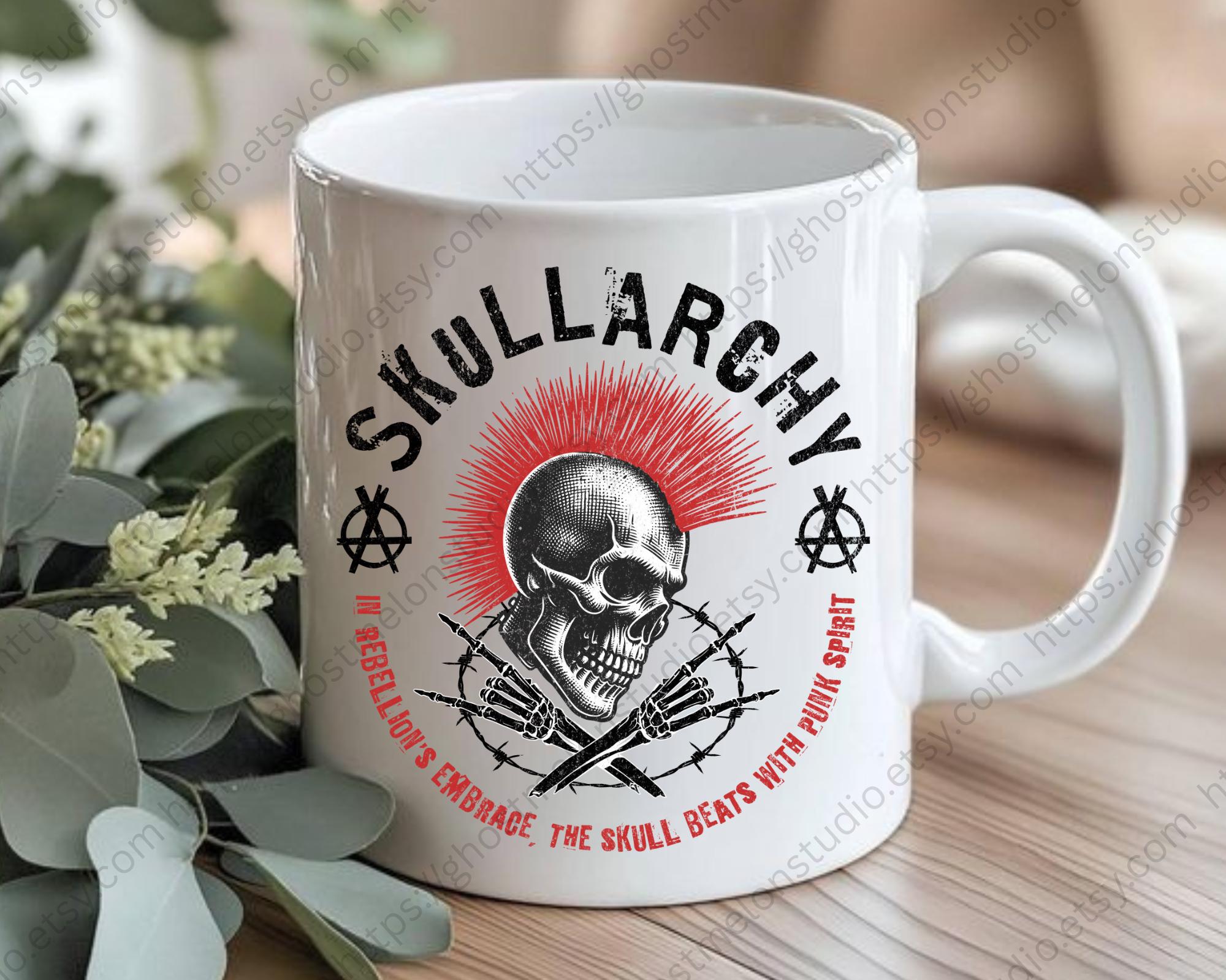 Skull Punk SVG: Edgy Rocker Cut File for Cricut & Silhouette (digital ...