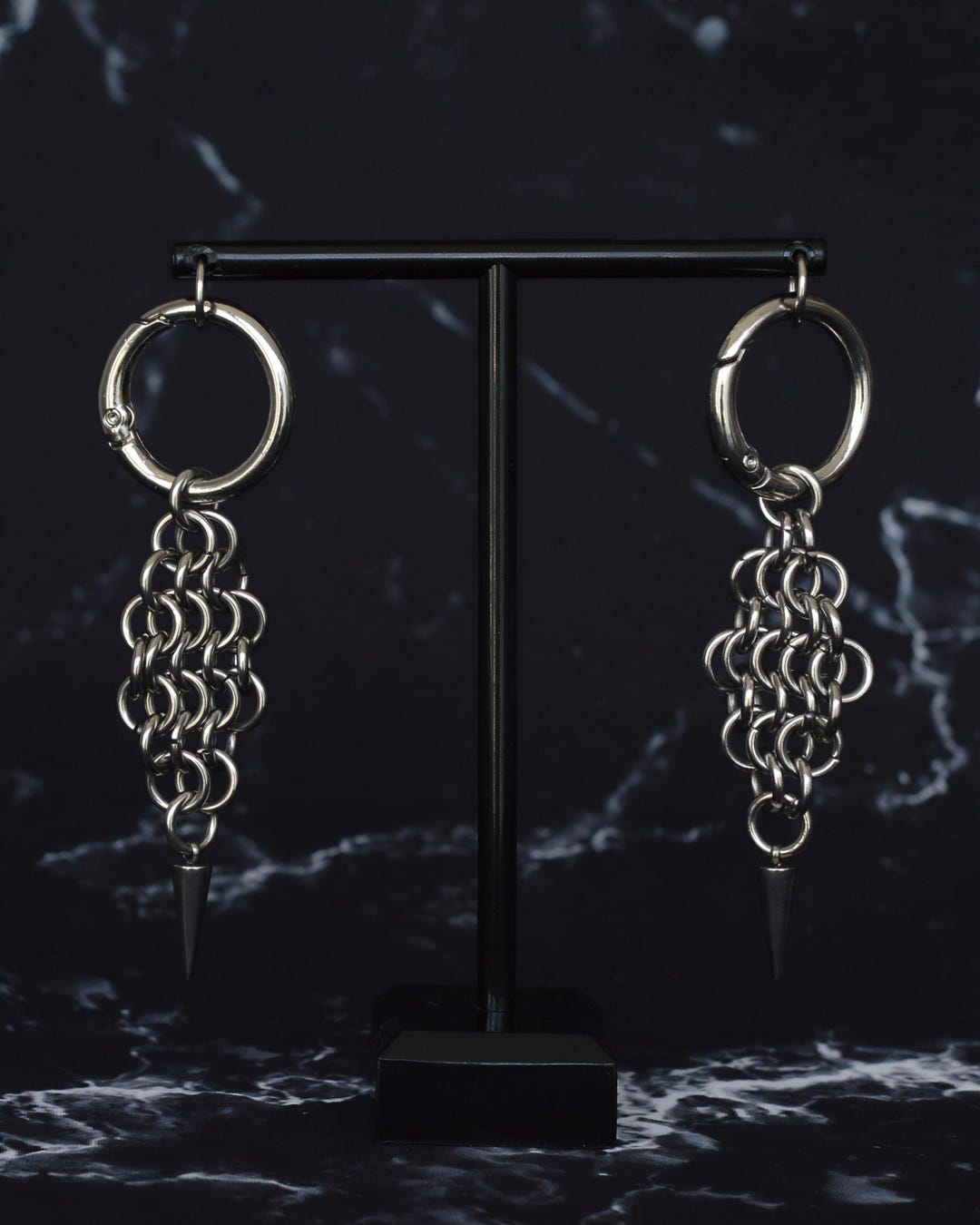 Dominator Earweights - European 4 in 1 Chainmail With Spike Pendant - Etsy