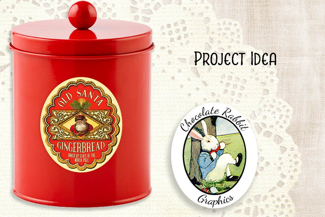 Vintage Christmas Gingerbread Label Printable Cookie Labels - Etsy