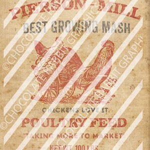 Chicken Feed Sack Sign, Digital Download, Country Vintage Style ...