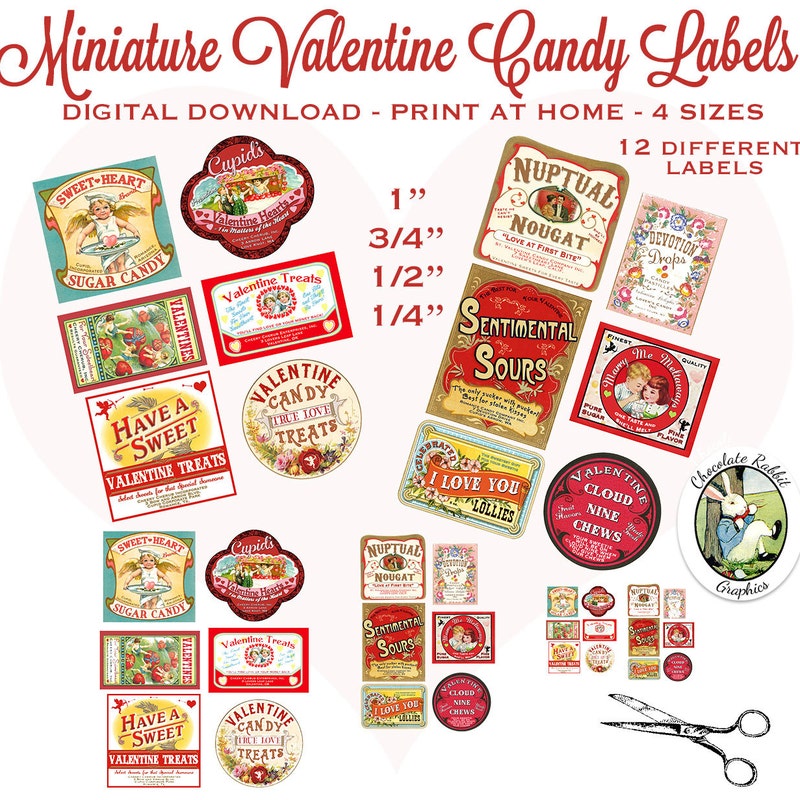 Candy Jar Labels - Etsy