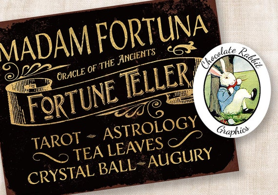 Vintage Fortune Teller Sign