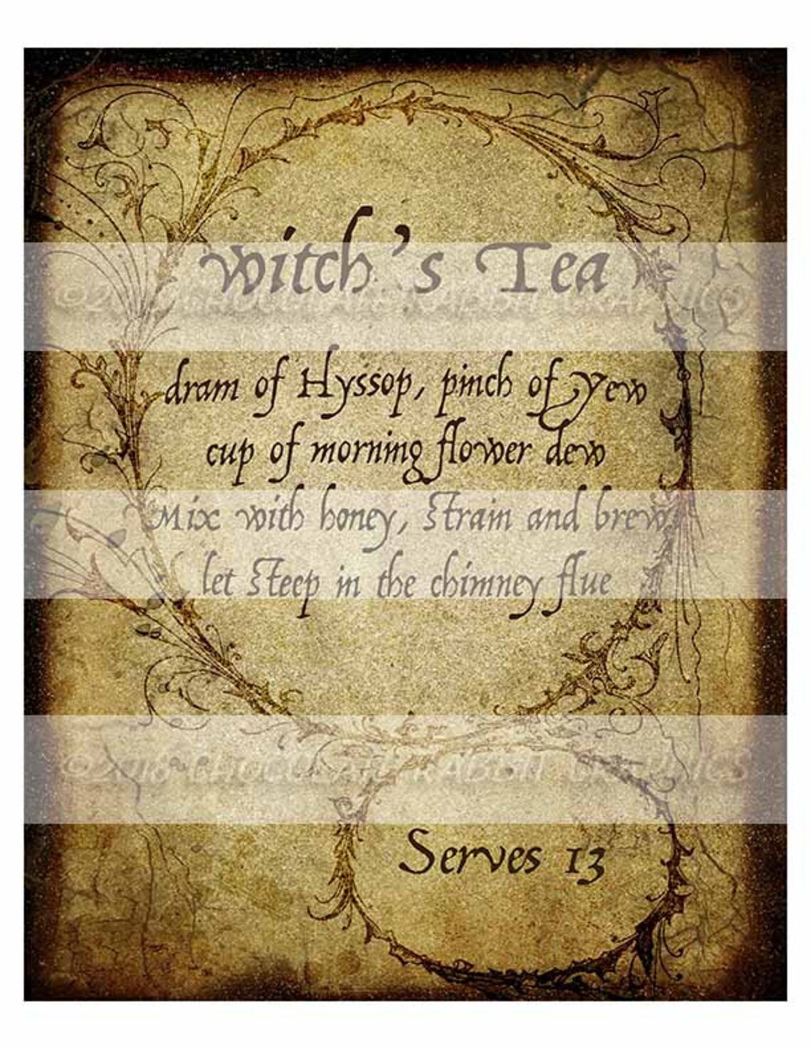 Halloween Potions Spell Book Page Set Digital Halloween Clip - Etsy