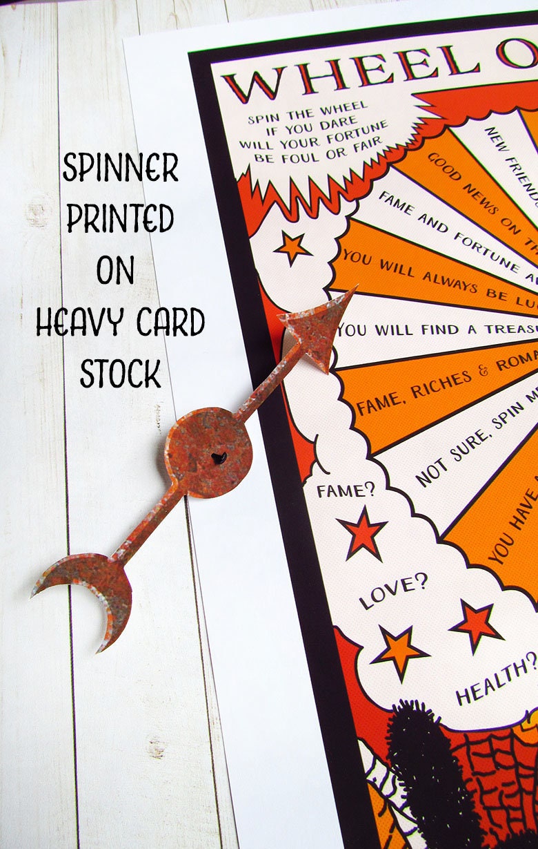 Halloween Fortune Teller Game Digital Vintage Style | Etsy