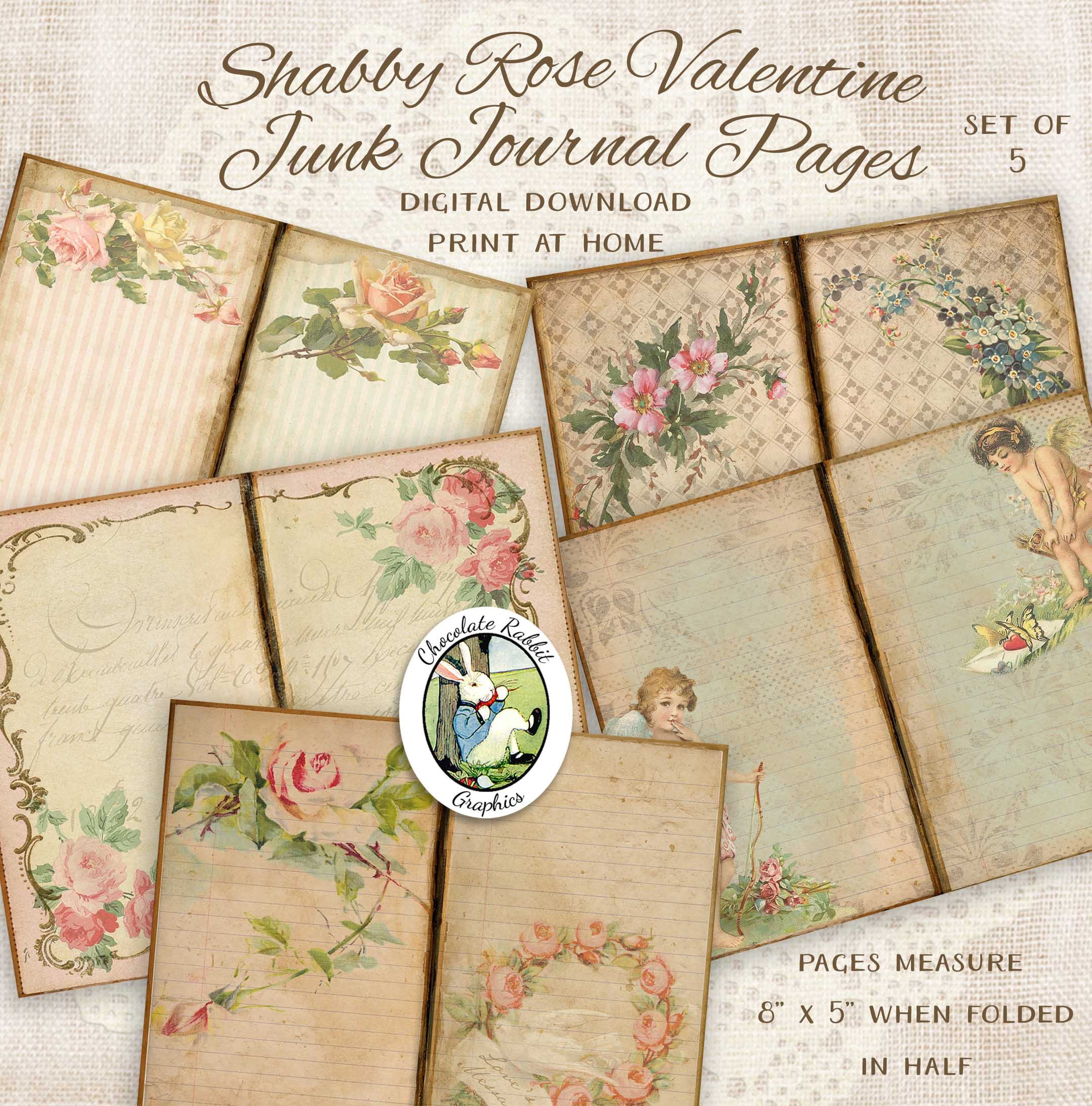Printable Junk Journal Pages Shabby Rose Valentine Digital Etsy printable-junk-journal-pages-shabby-rose-valentine-digital-etsy
