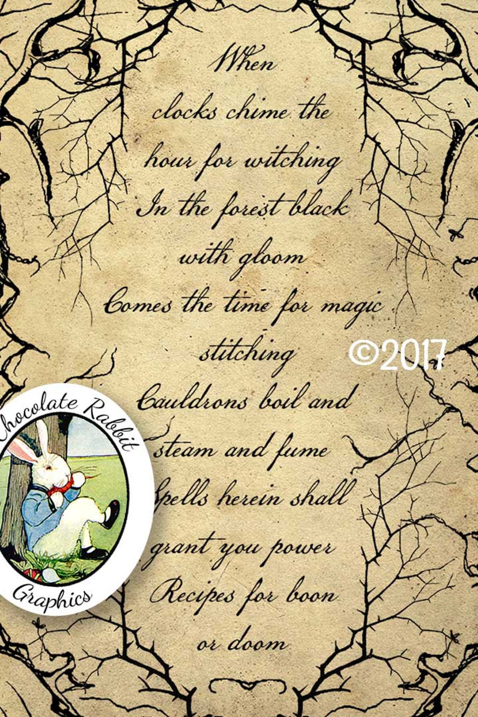 Printable Halloween Spell Book Cover Book of Shadows Digital - Etsy