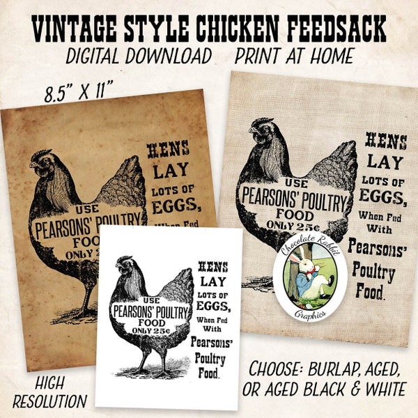 Vintage Chicken Feed Signs - Etsy