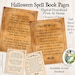 Halloween Witch Spell Book Pages: Printable Spellbook (digital Download ...