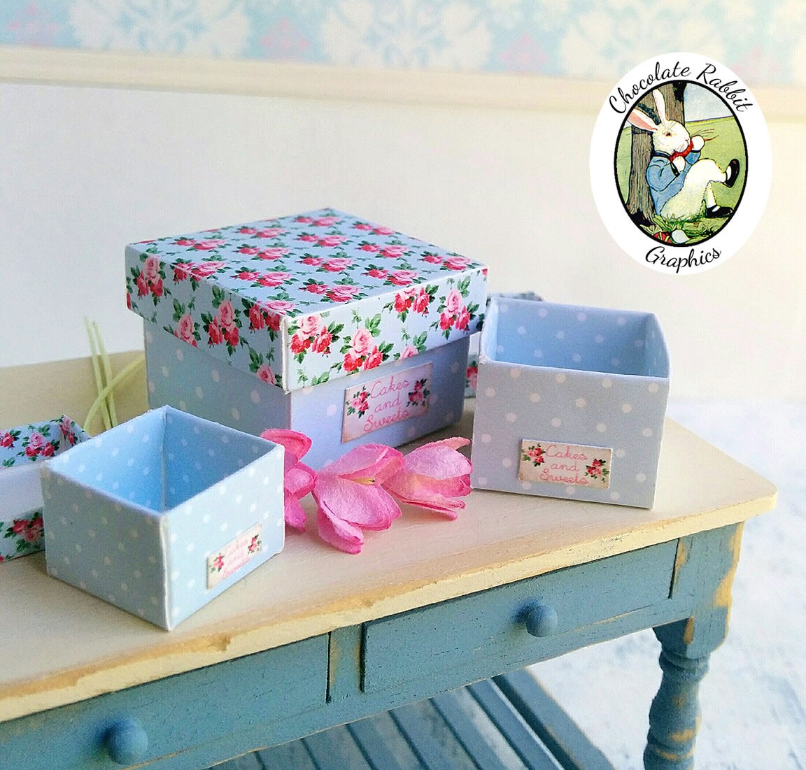 Dollhouse Miniature Box Set Digital Download Printable Paper | Etsy