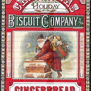 Christmas Gingerbread Cookie Labels Digital Download Printable - Etsy