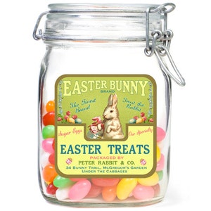Easter Candy Label Printable, Digital Bunny Treat Bag Tags - Etsy