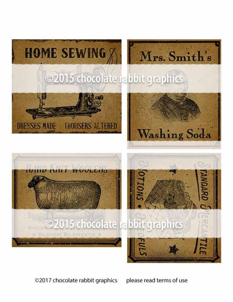 Primitive Pantry Labels Digital Country Store Labels - Etsy Canada