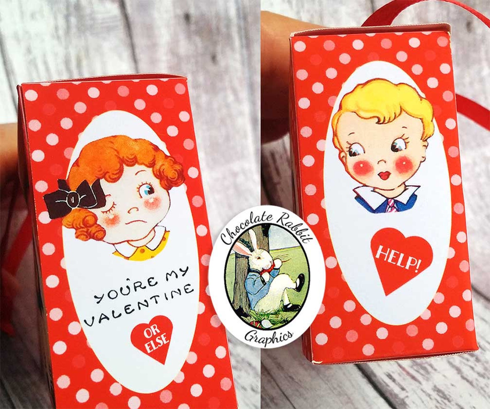 Valentine Candy Box Digital Valentine Treat Box Printable - Etsy