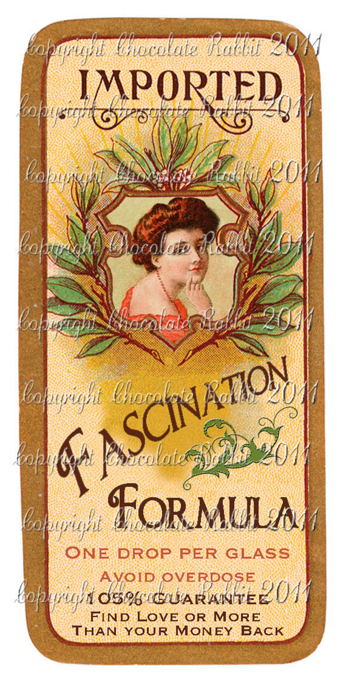 Love Potion Labels Vintage Style Valentine Labels Valentine | Etsy