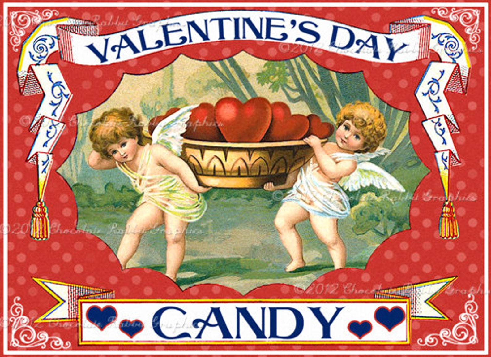 Valentines Day Vintage Candy Label Digital Download Printable - Etsy