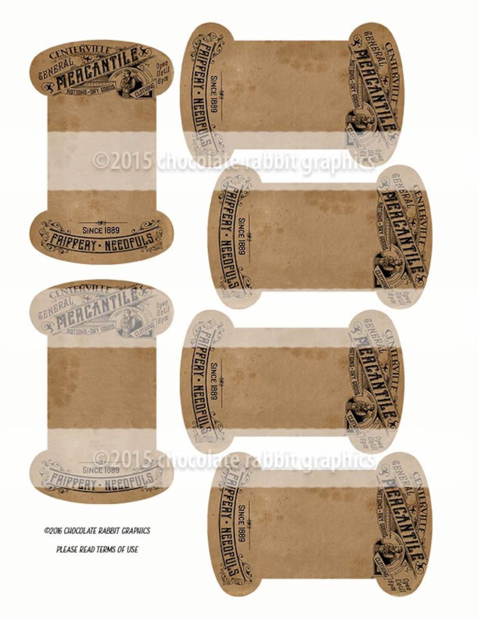 Ribbon Lace Bobbin Thread Floss Spool Holder Cards Vintage - Etsy