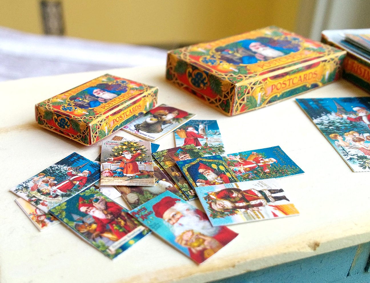 Dollhouse Miniature Christmas Card Box Set: 12th & 6th Scale (digital ...