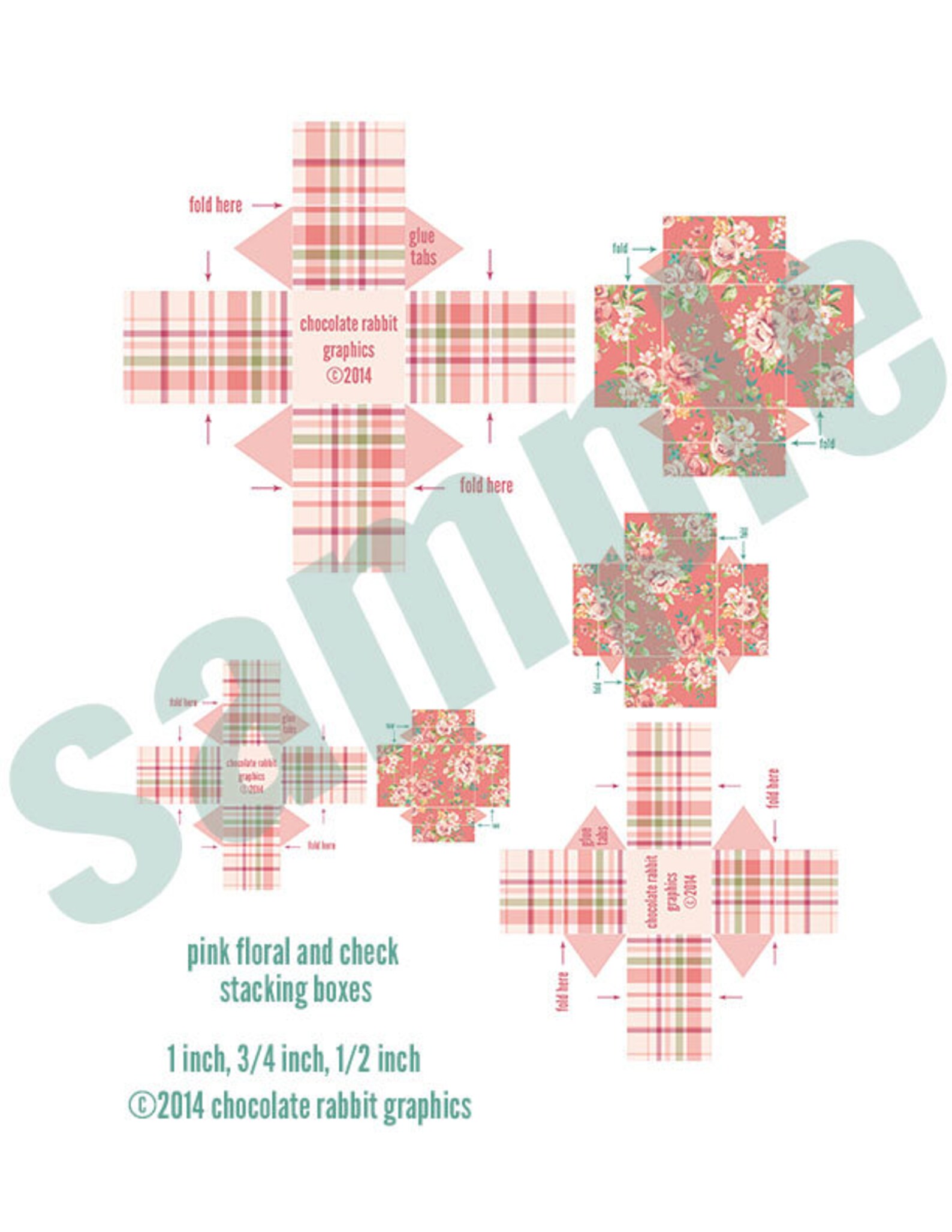 Miniature Stacking Boxes Dollhouse Printable Digital Download - Etsy