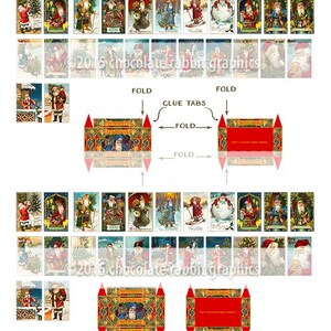 Dollhouse Miniature DIY Christmas Card Box Set, Digital Download ...