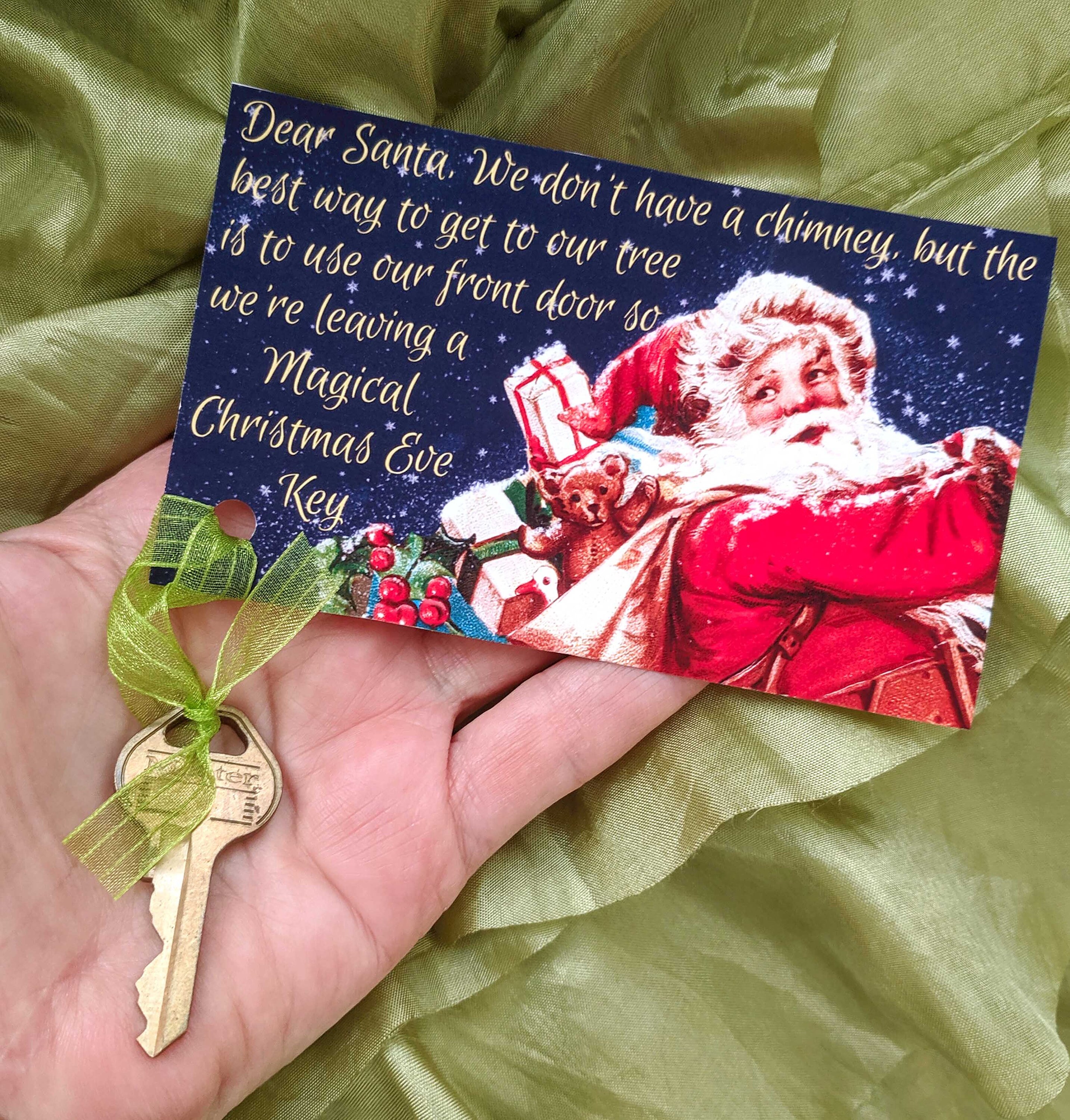 Christmas Eve Magic Key Card for Santa Printable Digital | Etsy