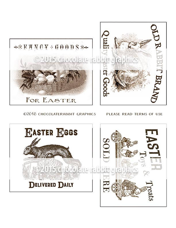 Primitive Easter Labels Printable Country Store Easter - Etsy