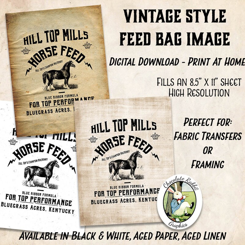 Vintage Feed Labels - Etsy