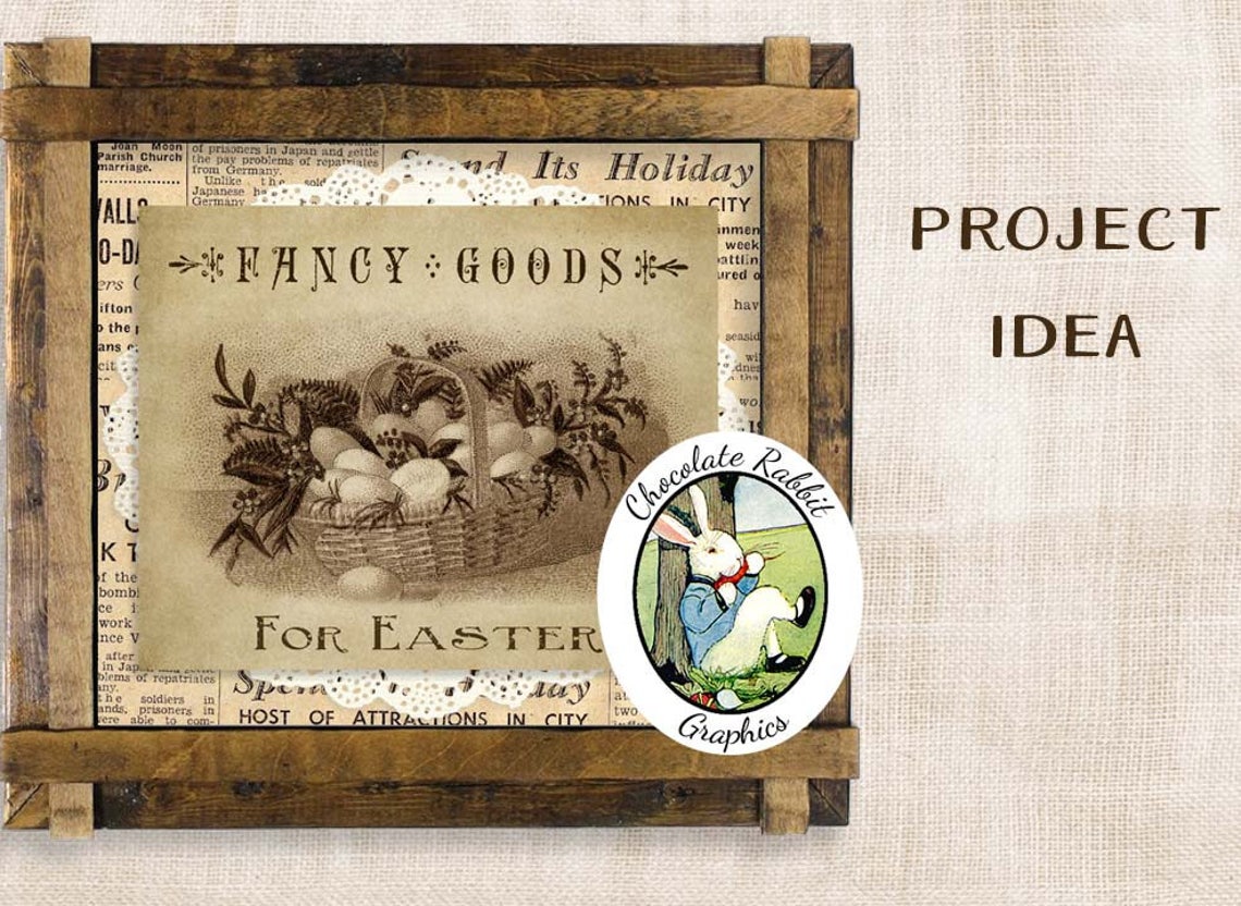 Primitive Easter Labels Printable Country Store Easter - Etsy