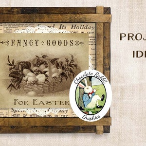Primitive Easter Labels, Printable Country Store Easter, Digital Easter ...