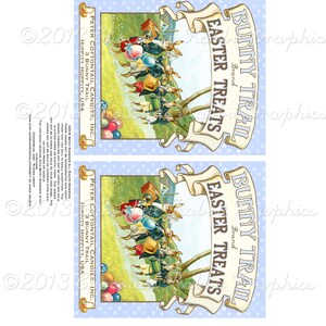 Easter Candy Treats Label Digital Download Printable Tags Scrapbook ...