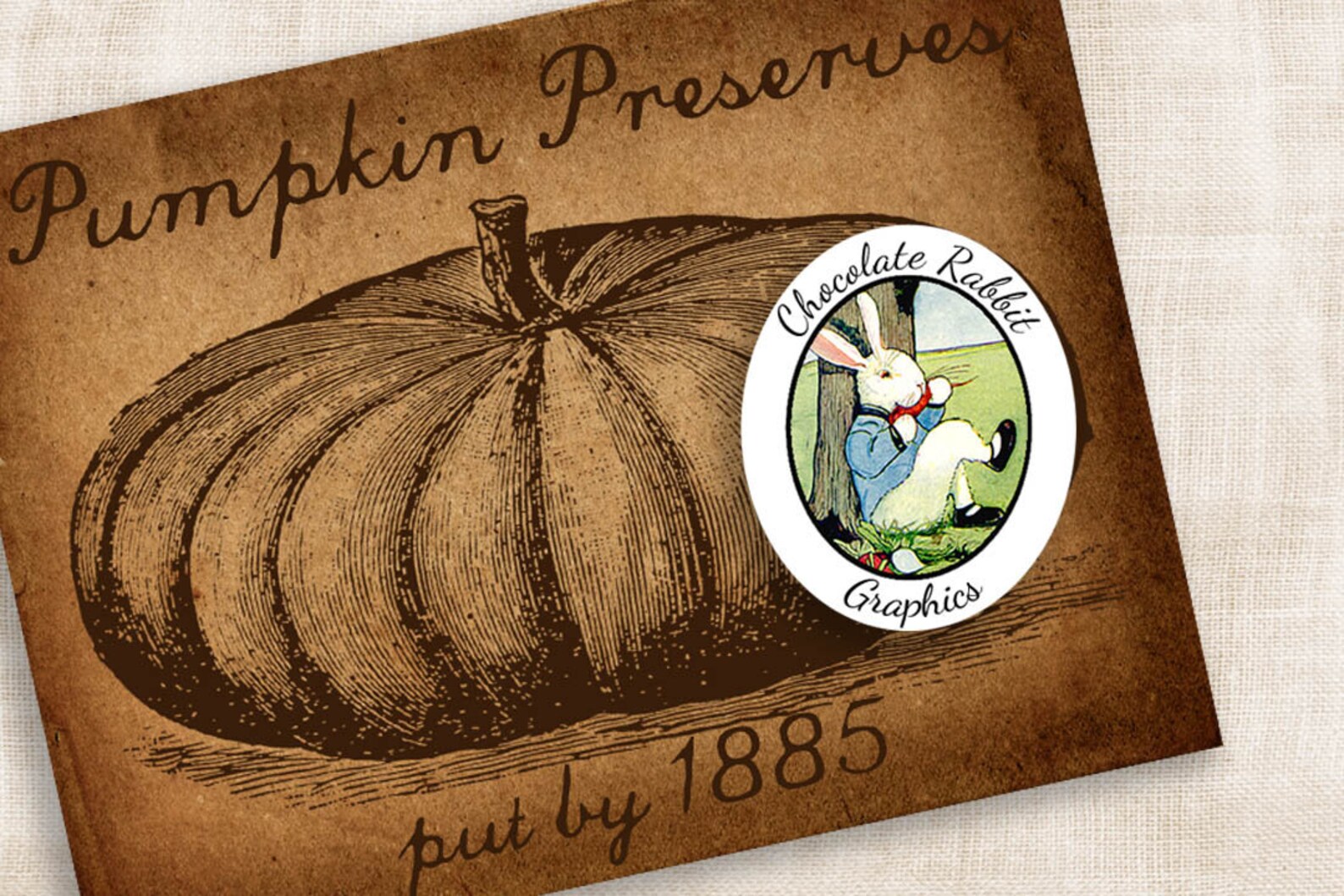 Vintage Style Pumpkin Labels Primitive Labels Country - Etsy