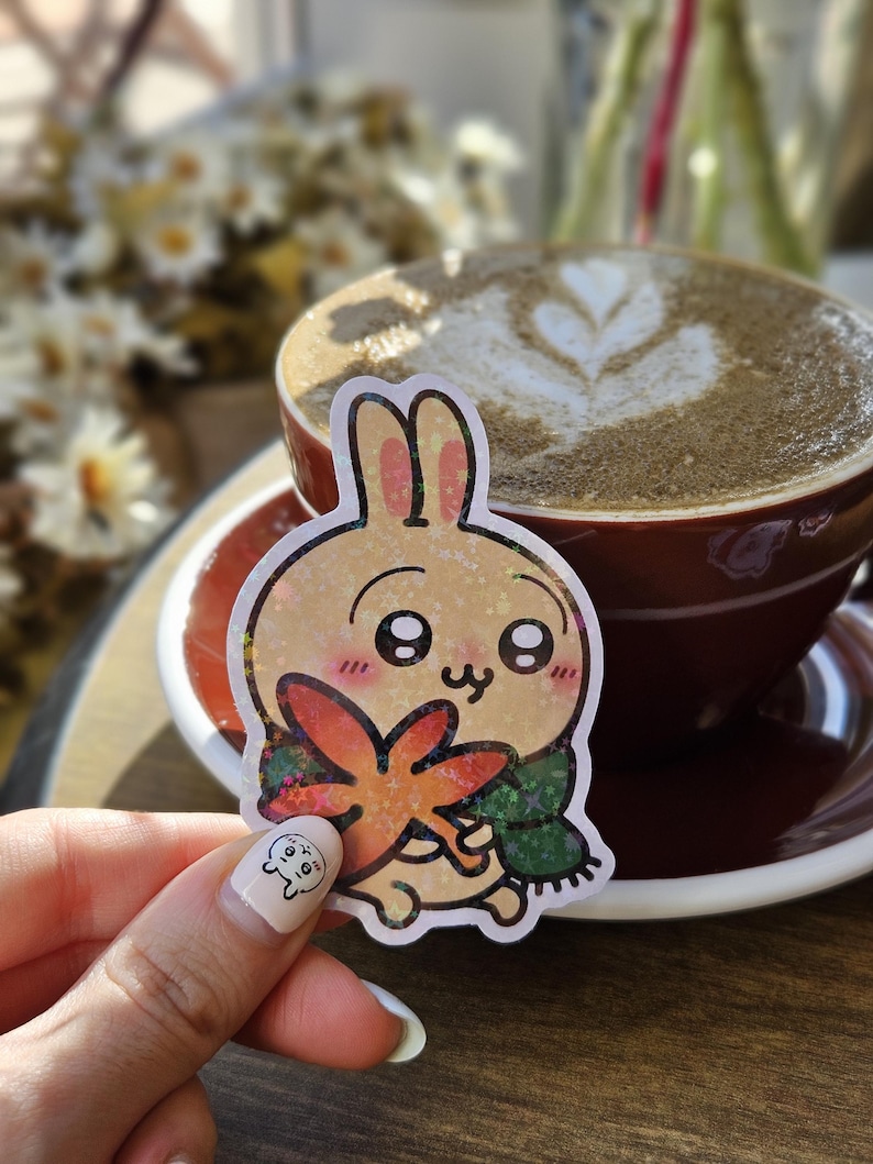Chiikawa Hachiware Usagi Autumn Holo Stickers With Bonus Chiikabu - Etsy