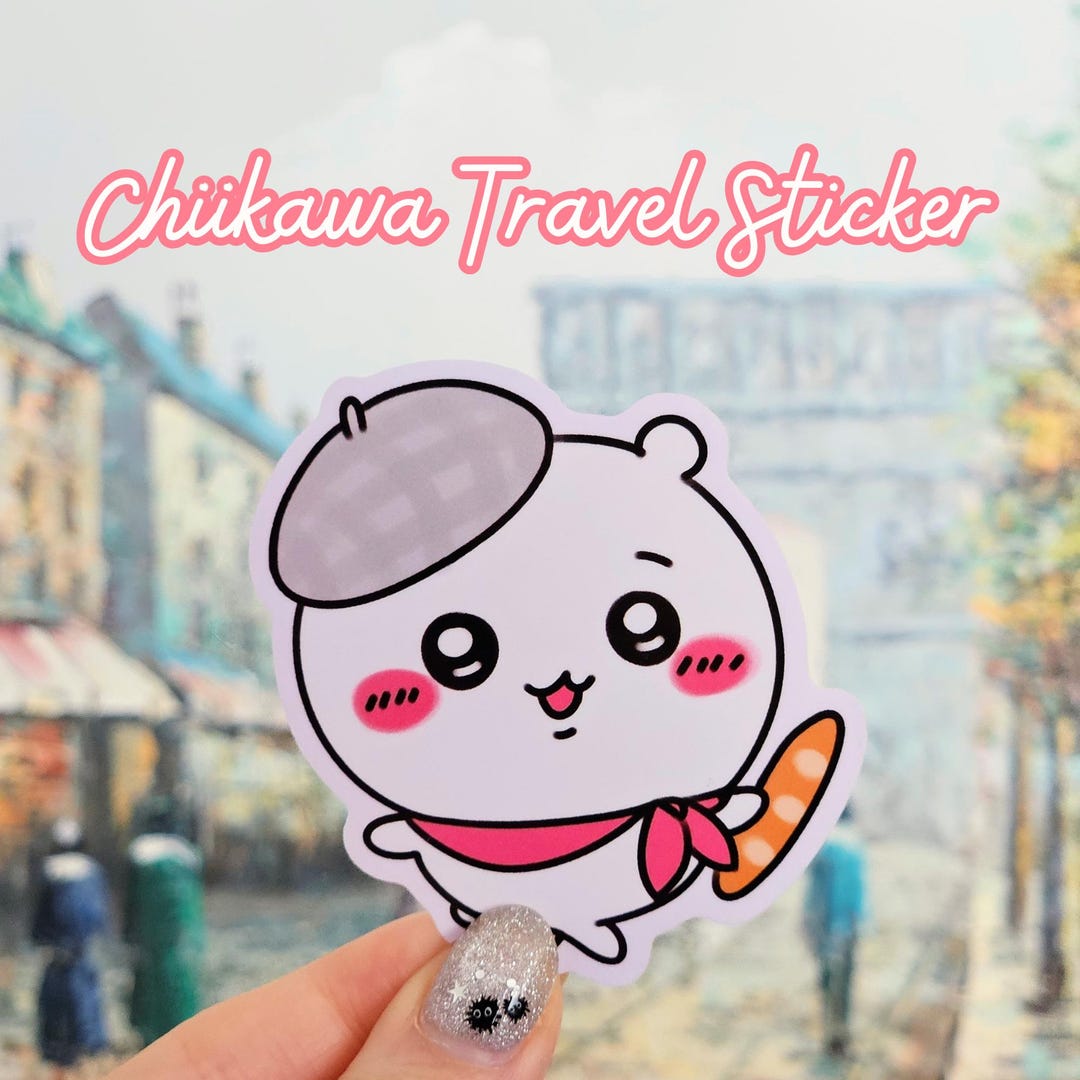 Chiikawa Travel Vinyl Sticker - Etsy