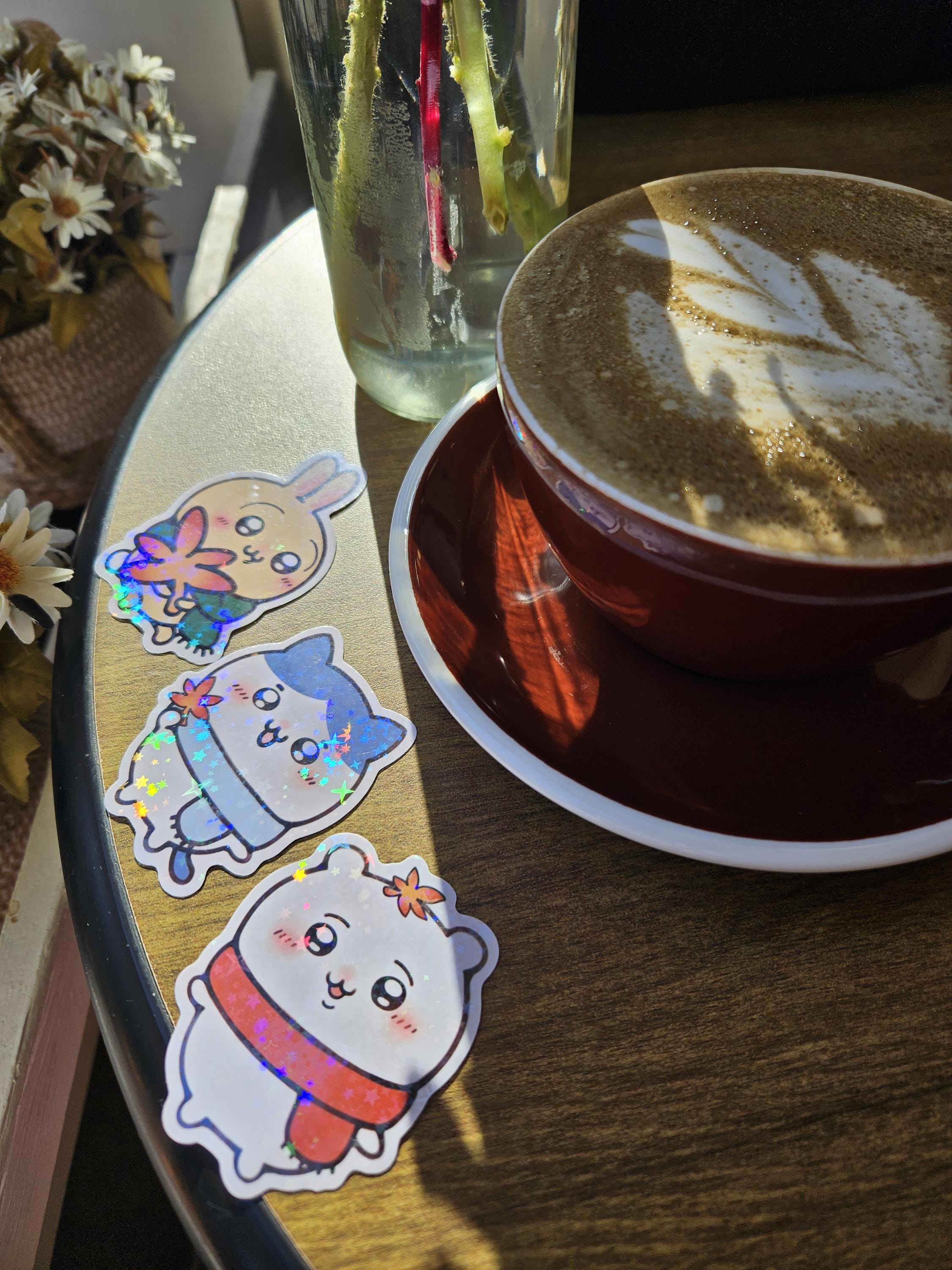 Chiikawa Hachiware Usagi Autumn Holo Stickers With Bonus Chiikabu - Etsy