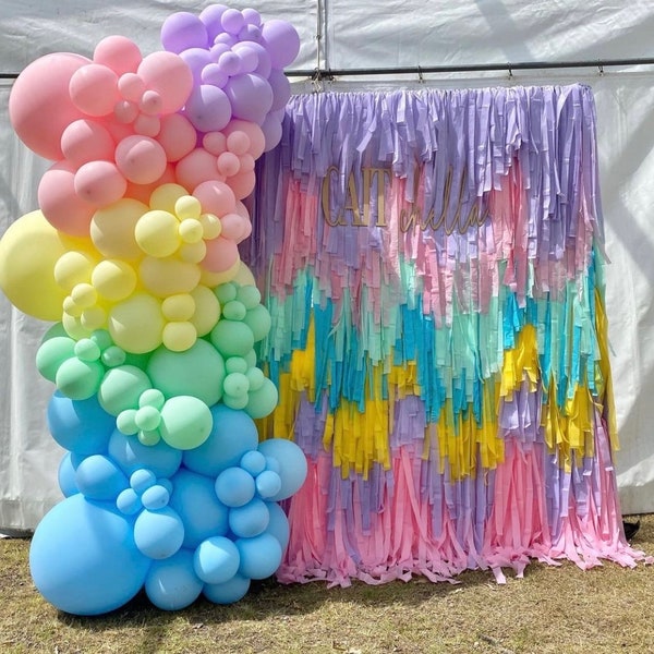 Pastel Streamer Background - Etsy