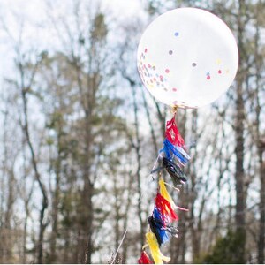 36 Giant Balloon With Balloon Tassels Balloon Tails Balloon Tassles ...