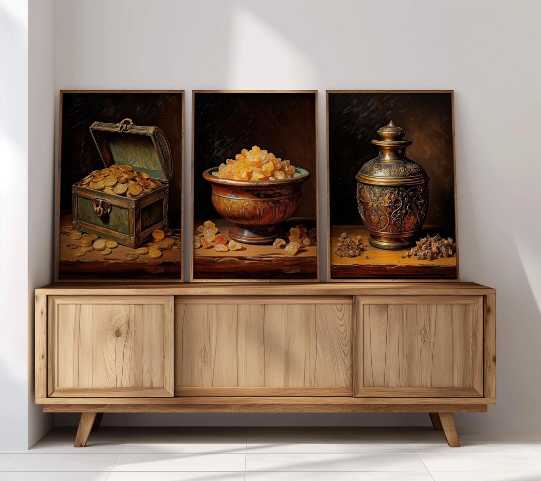 Gifts of the Three Wise Men Print | Gold Frankincense Myrrh Art Prints ...